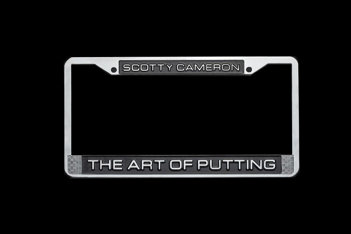 License Plate Frame the art of putting – 4xFOUR GOLF SHOP
